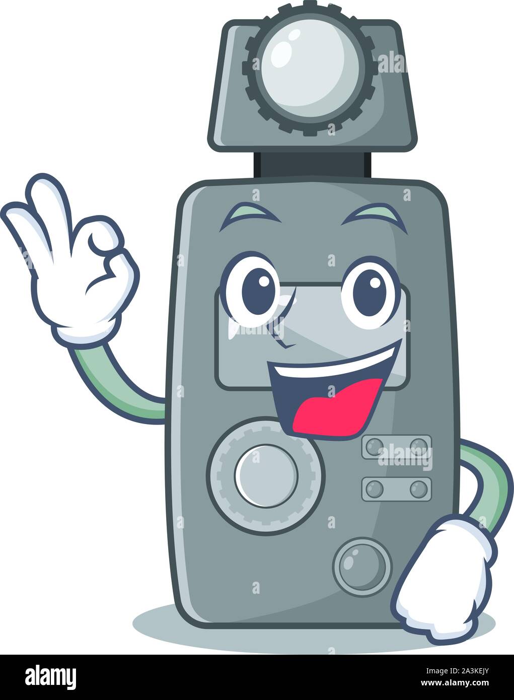 Okay light meter isolated with the cartoon Stock Vector Image & Art - Alamy