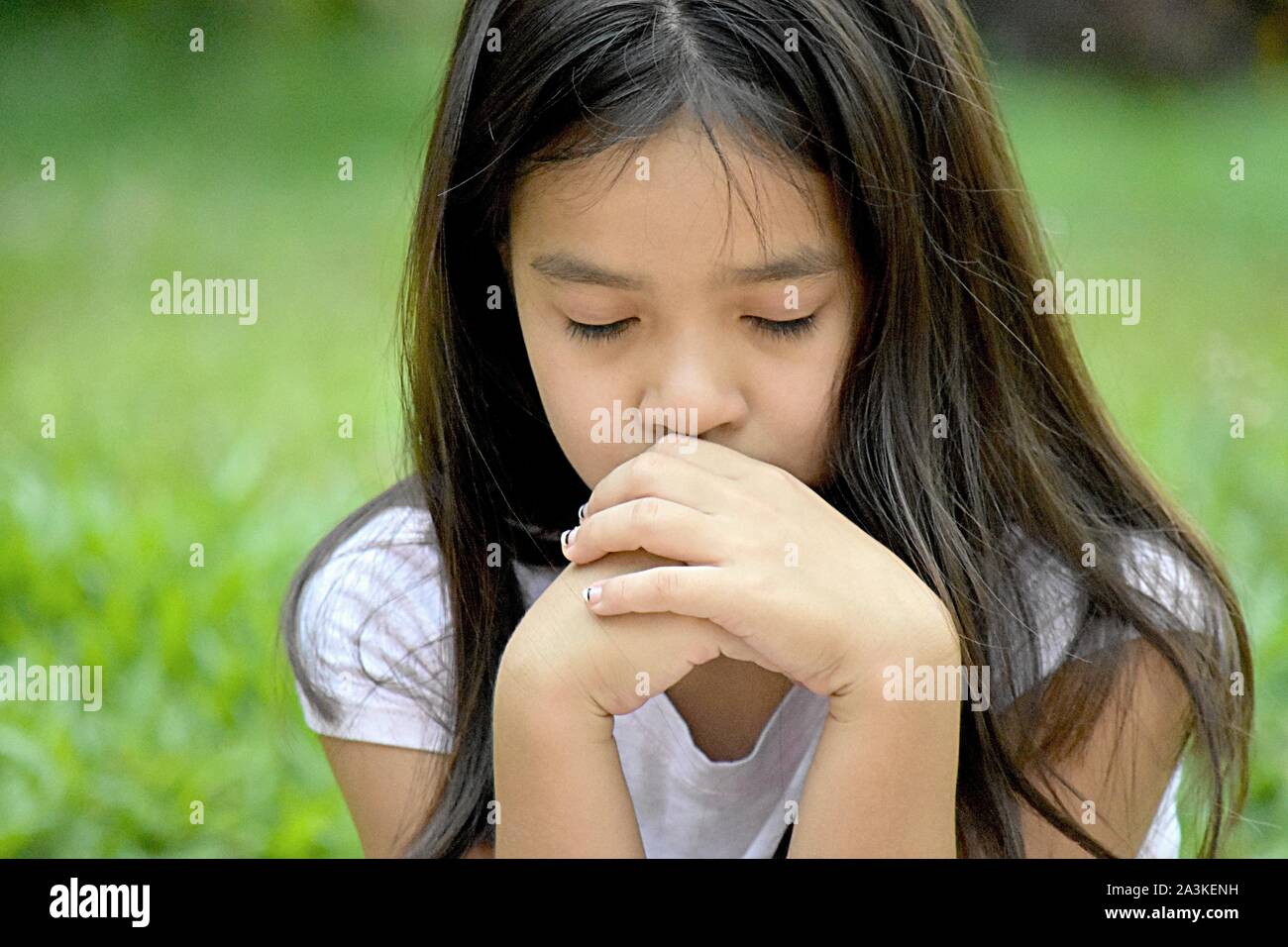 Tween And Sadness Stock Photo - Alamy