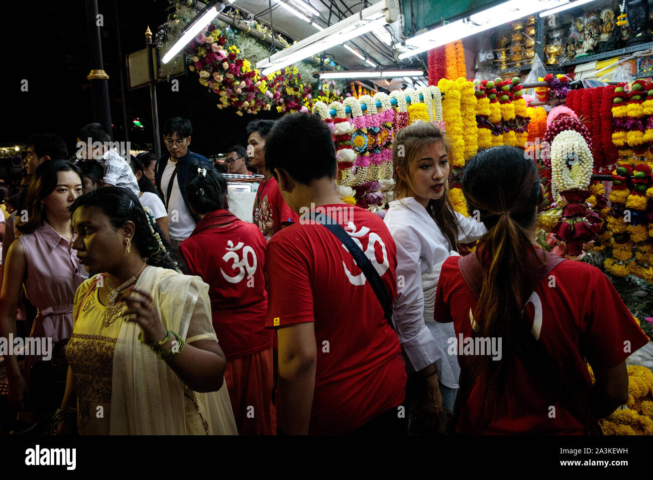 Navratri festival in temple hi-res stock photography and images - Alamy
