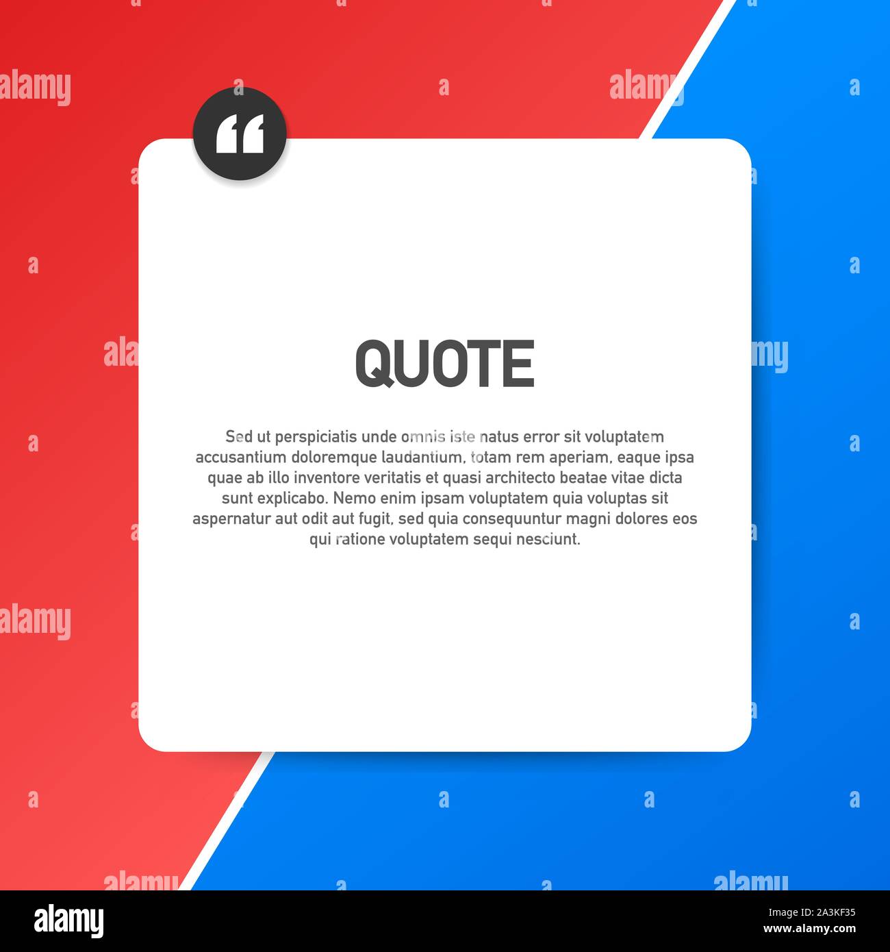 Quote background . Creative Modern Material Design Quote template ...