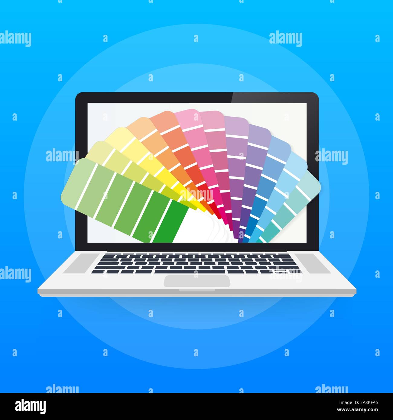 Web design illustration. Concept of creating websites, designed banners ...