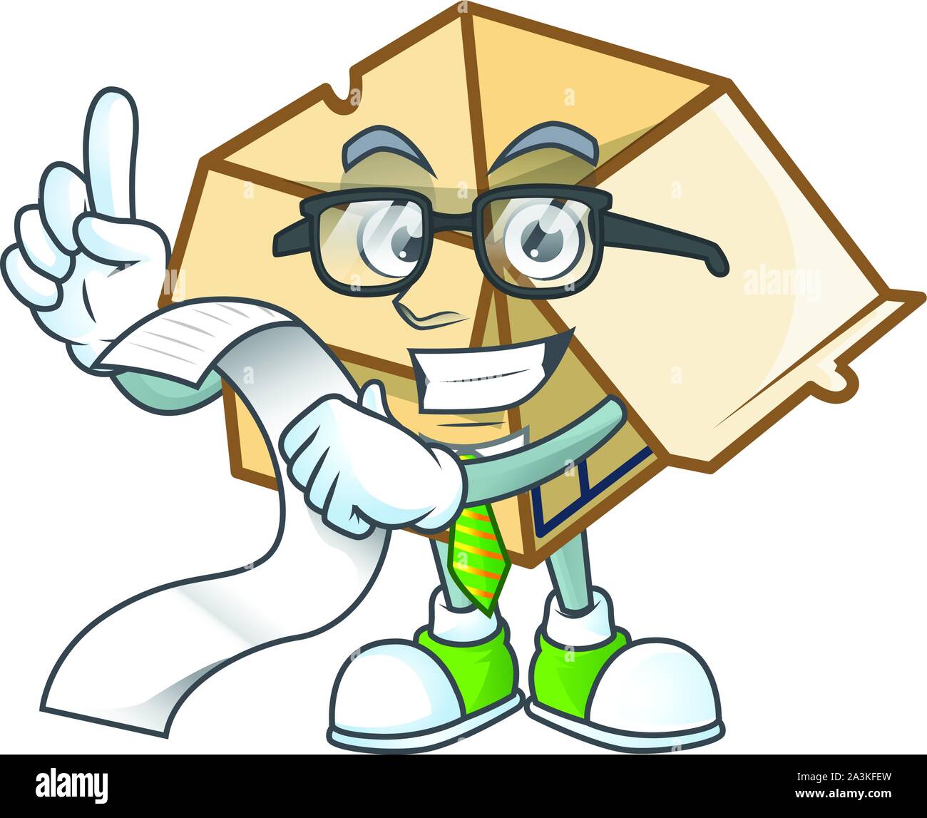 With menu cardboard open in the cartoon shape Stock Vector Image & Art ...
