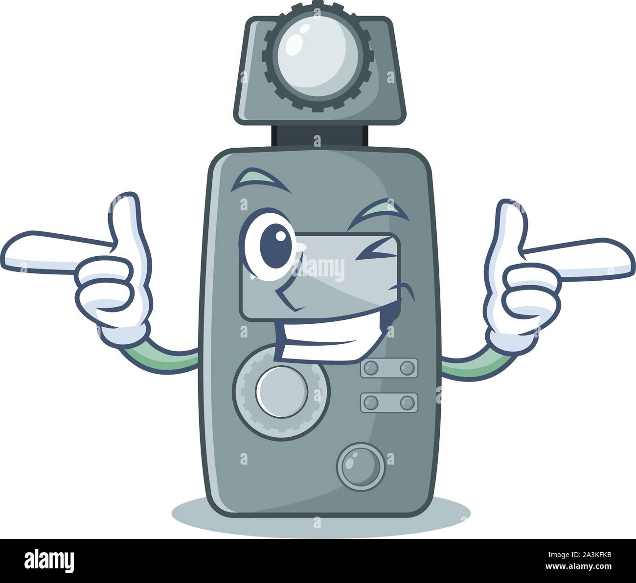 Wink light meter isolated with the cartoon Stock Vector Image & Art - Alamy