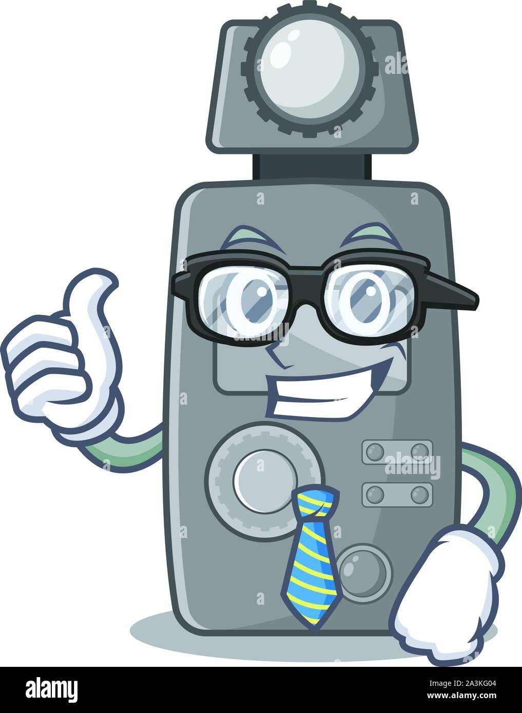 Businessman light meter isolated with the cartoon Stock Vector Image ...