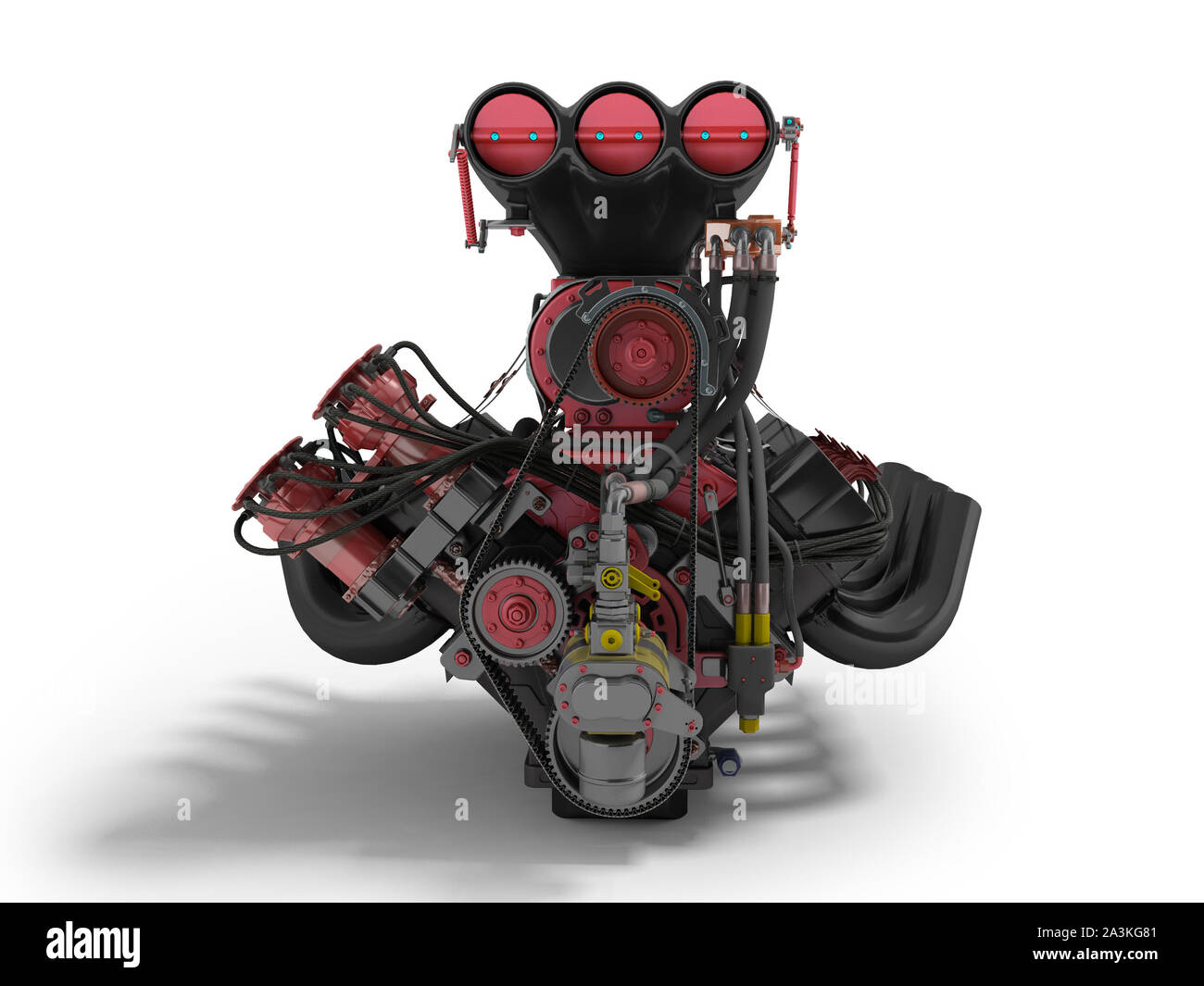 Supercharged Engine Animation