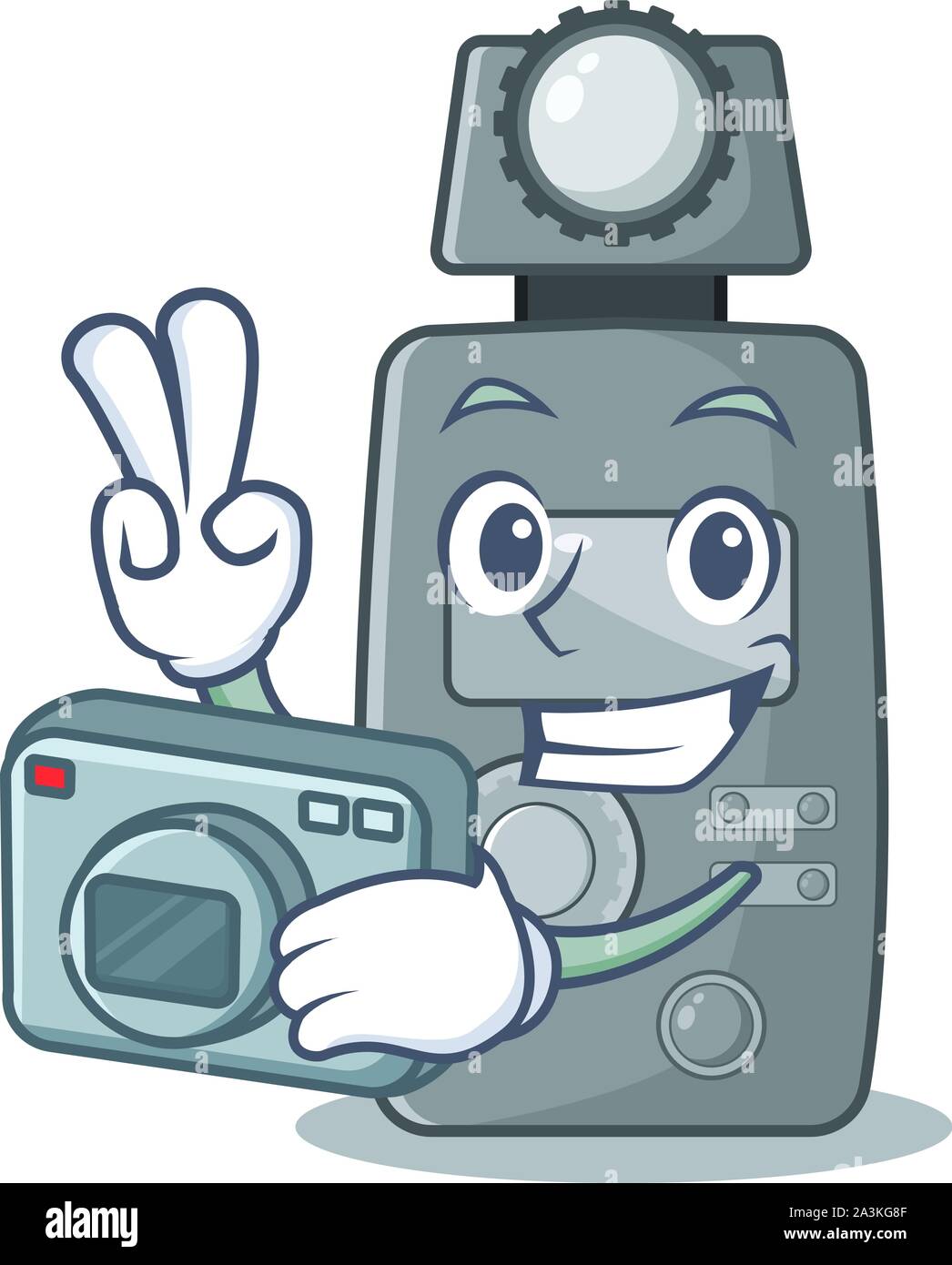 Photographer light meter on the cartoon table Stock Vector Image & Art ...