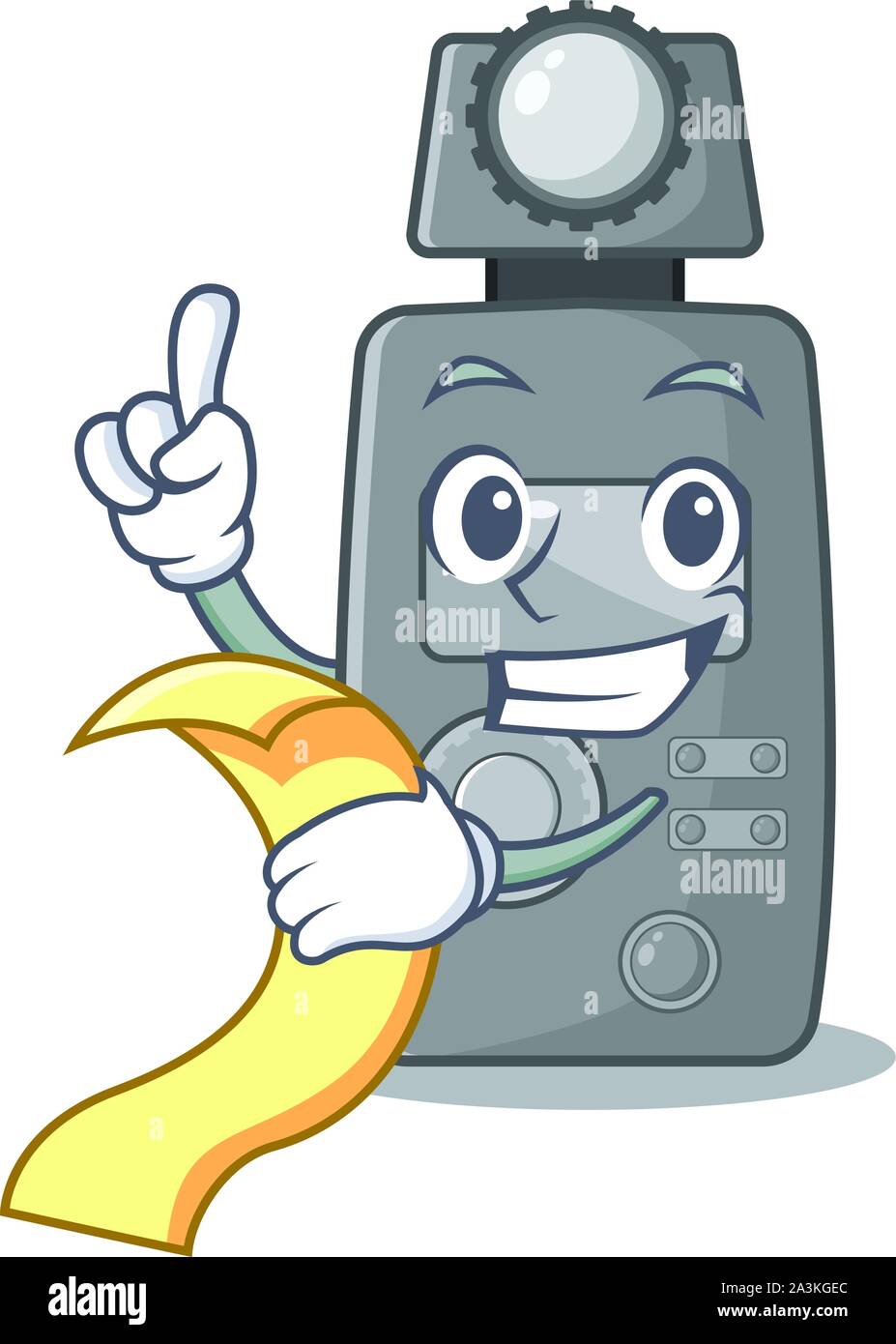 With menu light meter on the cartoon table Stock Vector Image & Art - Alamy