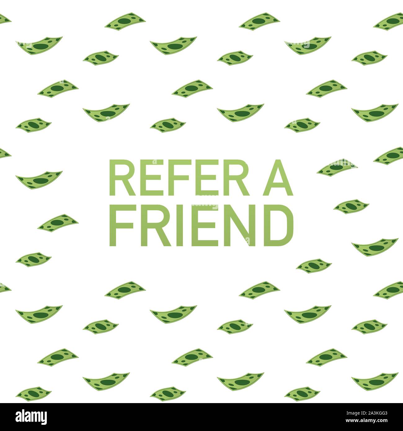 Refer a Friend Concept. Can use for, landing page, template, ui, web ...