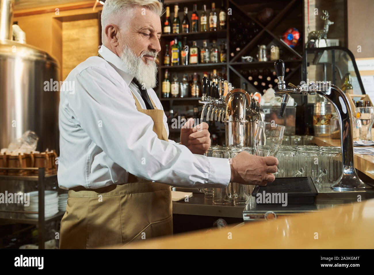 Bearded Bartender High Resolution Stock Photography and Images - Alamy
