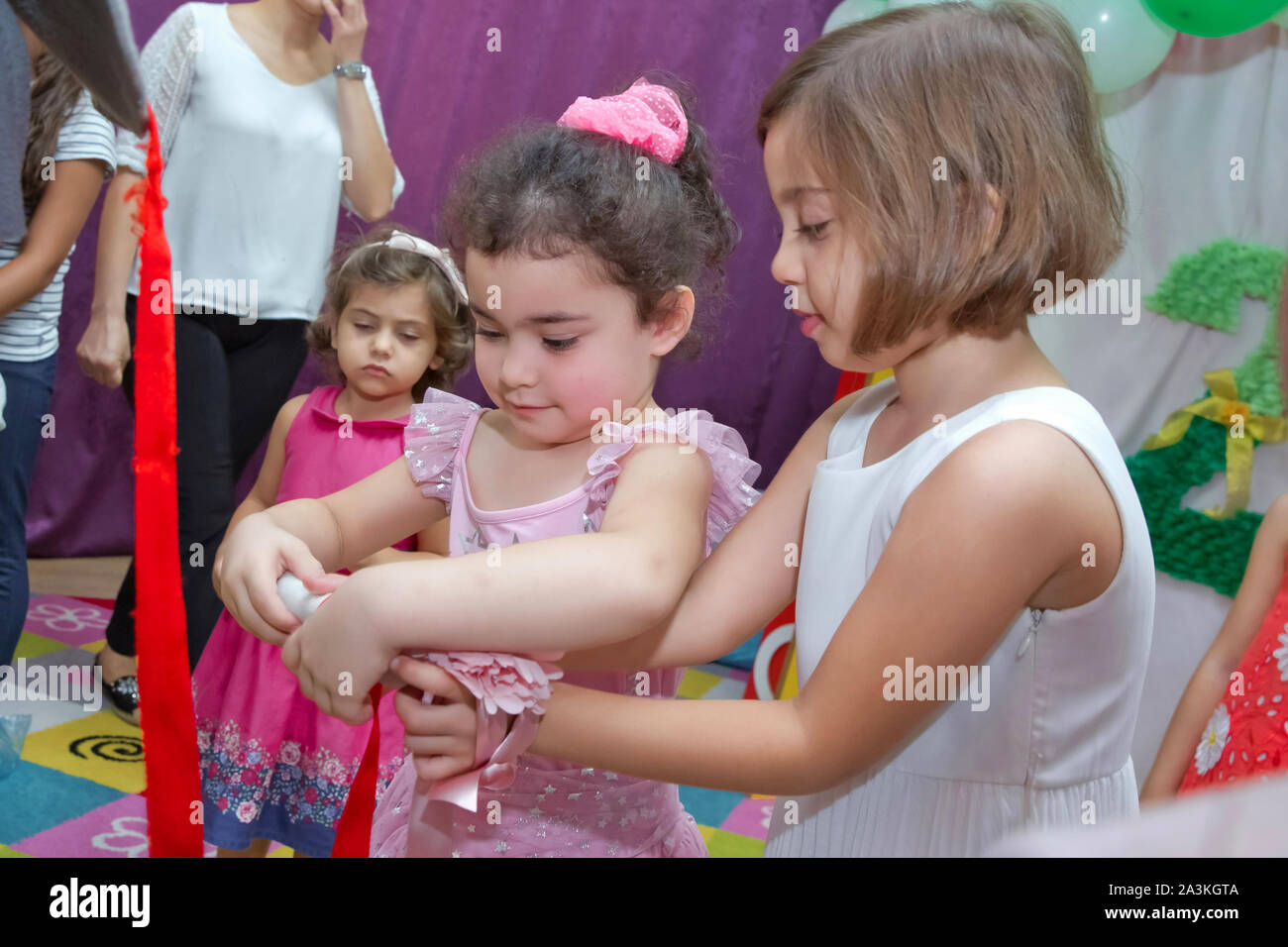 Birthday two years in the kindergarden . Children's birthday with ...