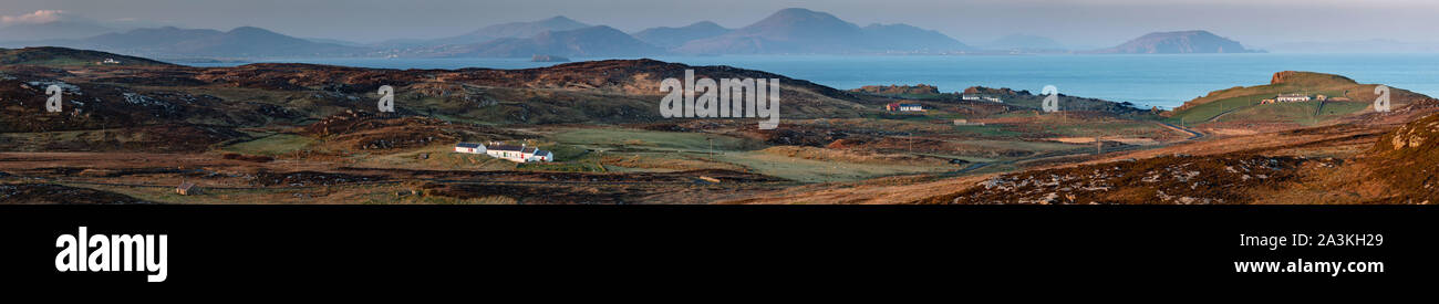 Malin Head at dawn with Dunaff Head beyond, Inishowen Peninsula, Co ...
