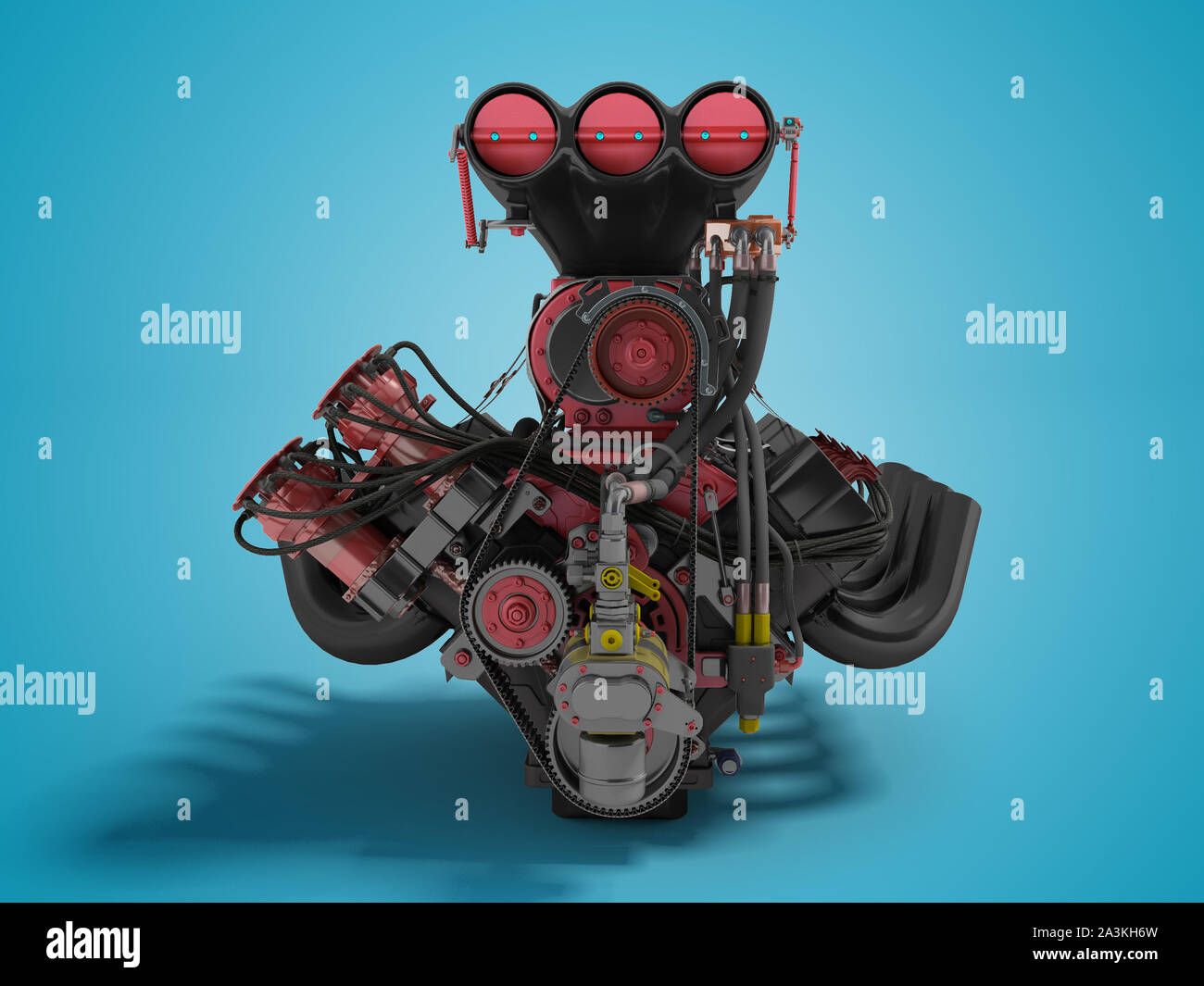 Supercharged Engine Animation