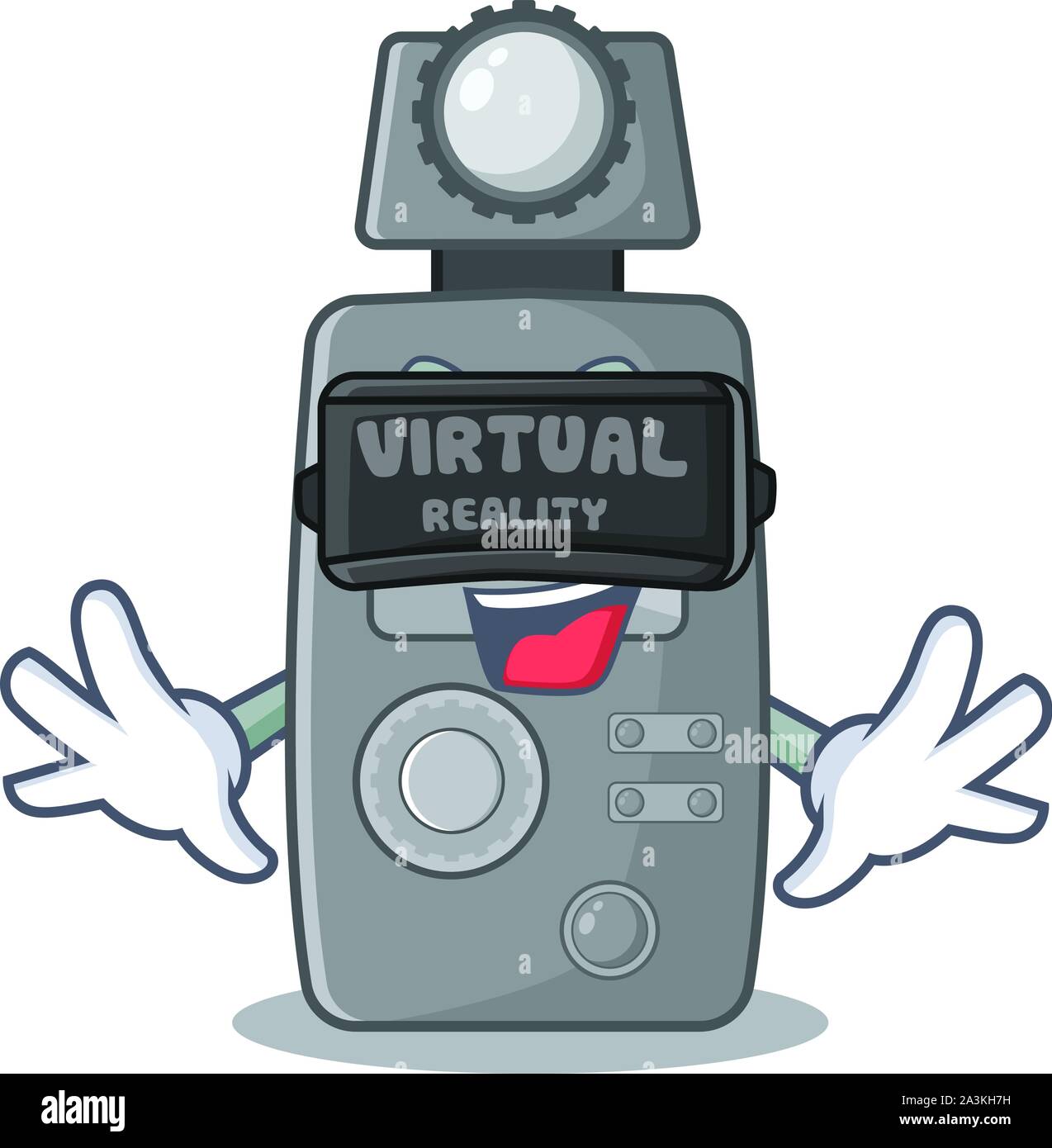 Virtual reality light meter on the cartoon table Stock Vector Image ... Virtual reality light meter on the cartoon table Stock Vector Image ...