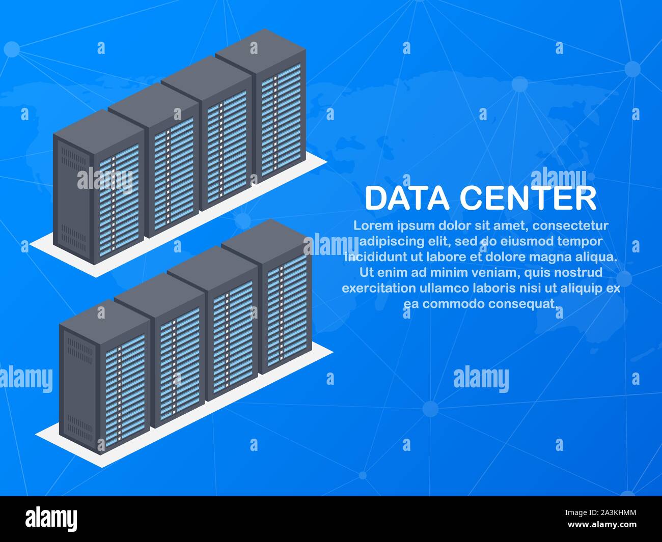 Bank Data Server Room Stock Vector Images - Alamy