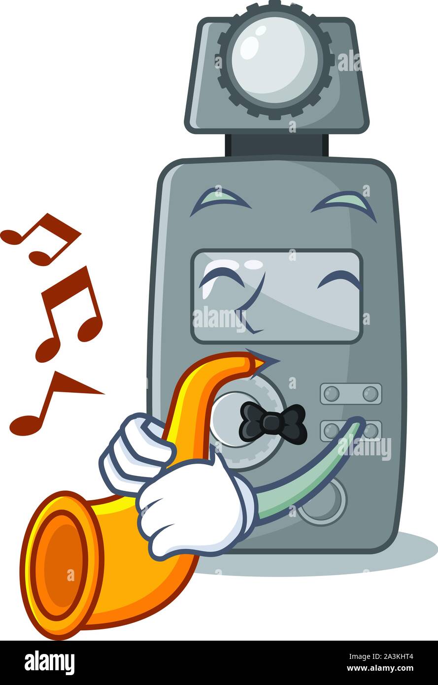 With trumpet light meter on the cartoon table Stock Vector Image & Art ...