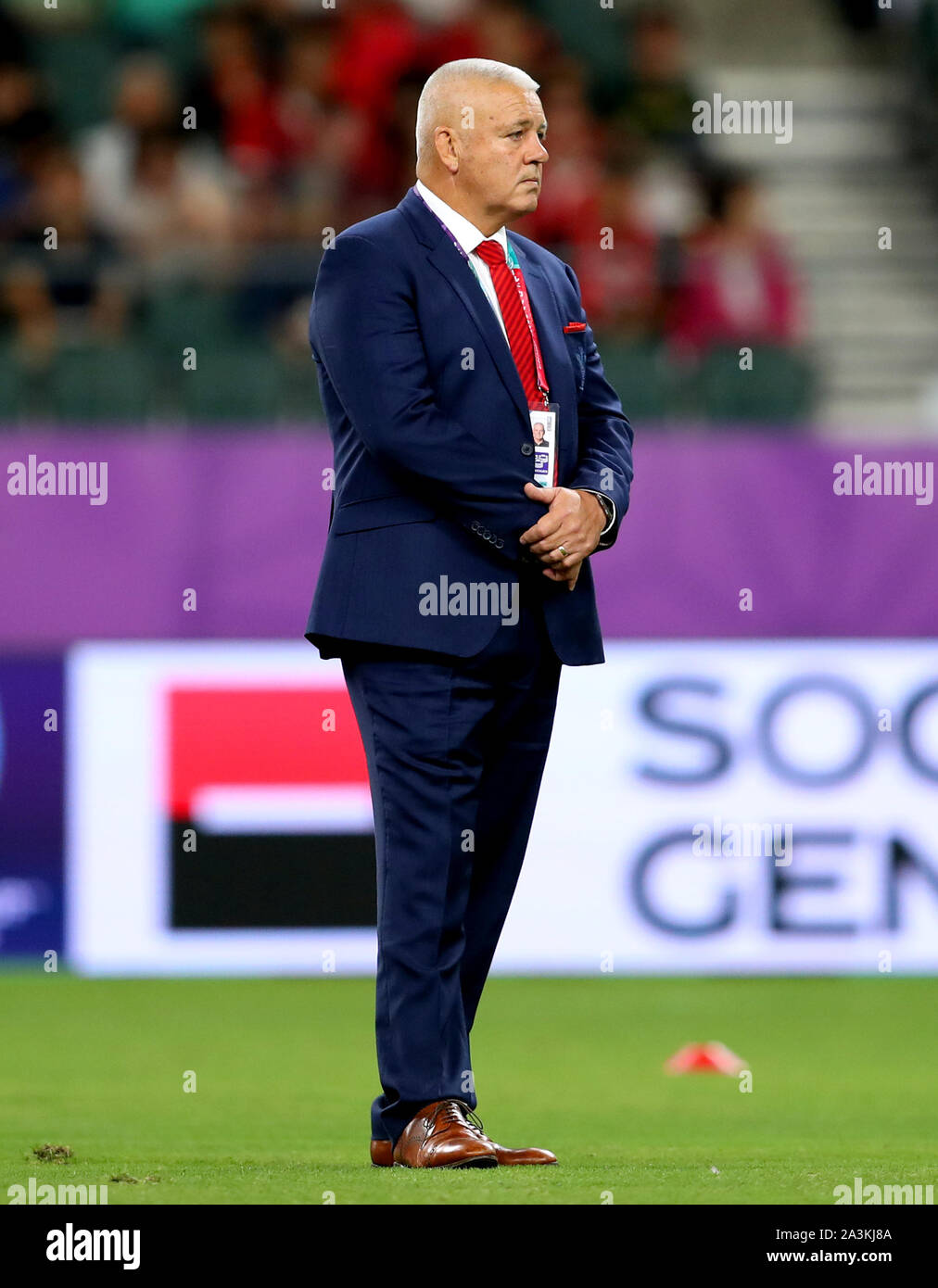 Wales Head Coach Warren Gatland prior to the beginning of the 2019 ...