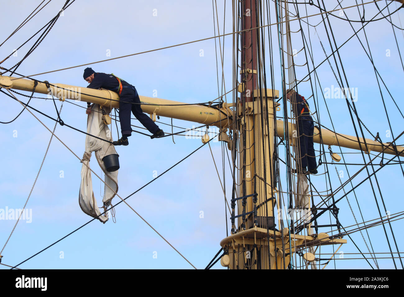Georg Stage training ship, General Views of Copenhagen, Denmark, 07 ...