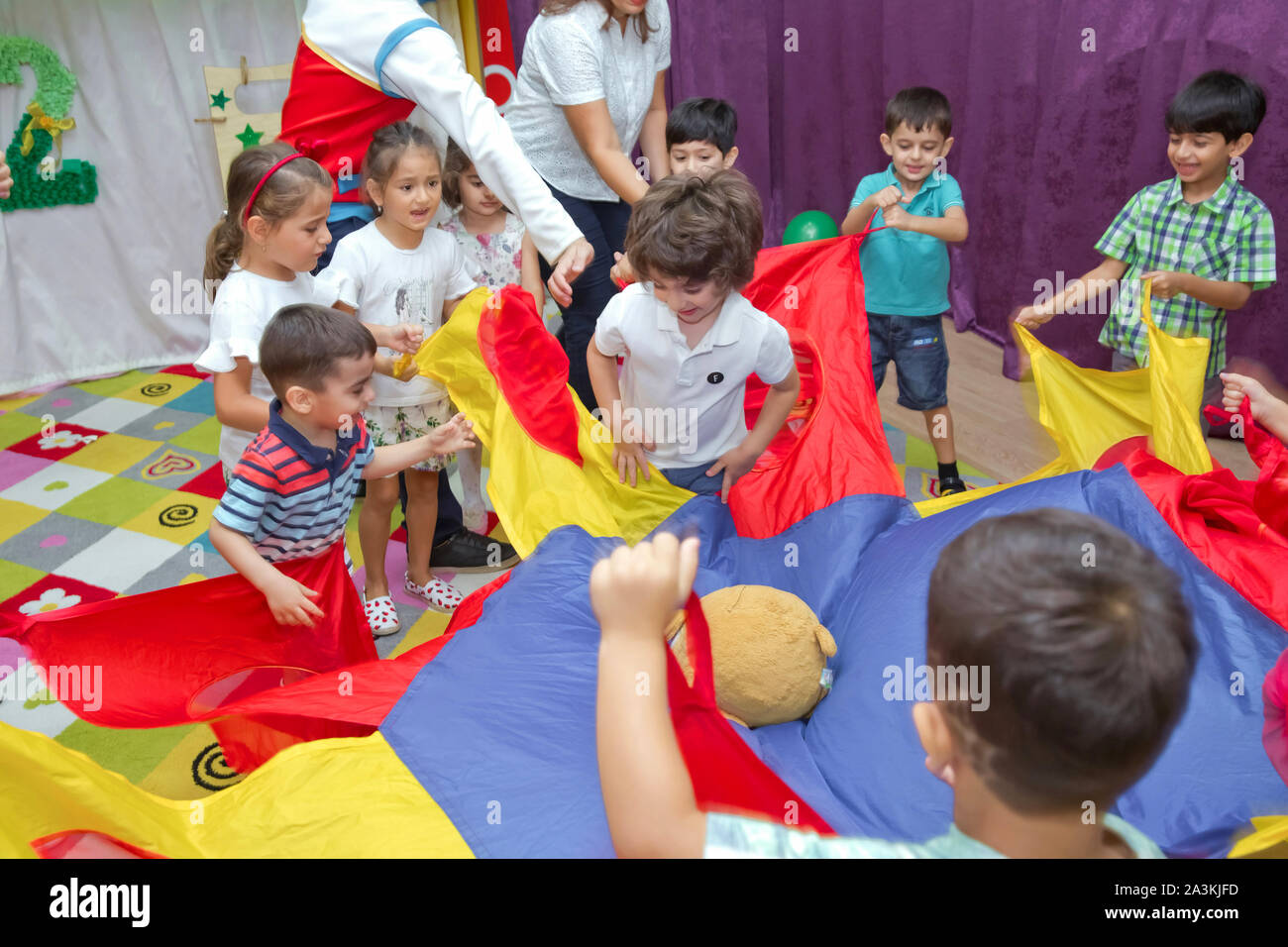 Birthday two years in the kindergarden . Children's birthday with ...