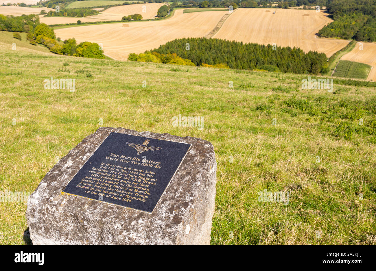 The Merville Battery 1939-45 world war two, Inkpen Hill, Berkshire ...