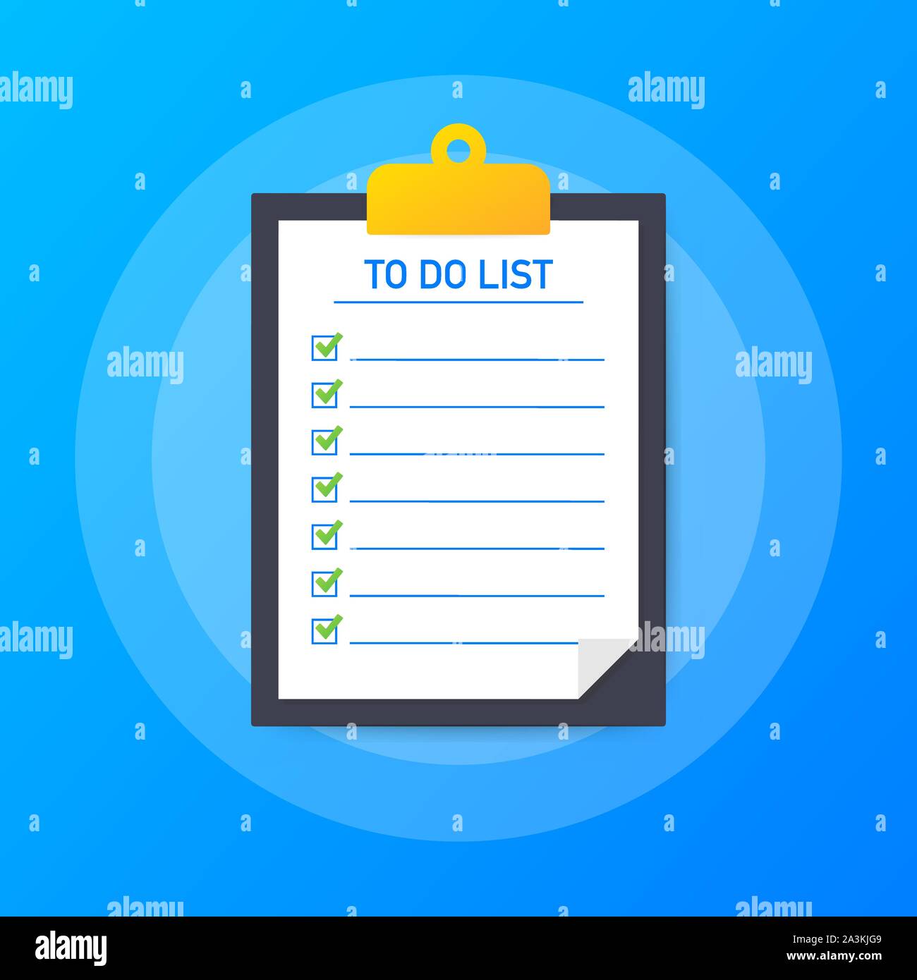 To do list or planning icon concept. Paper sheets with check marks ...