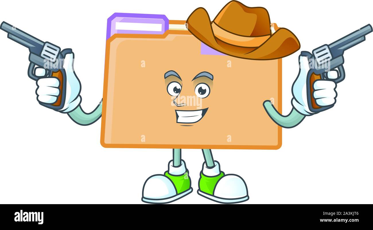 Cowboy folder for saving a file document Stock Vector Image & Art - Alamy
