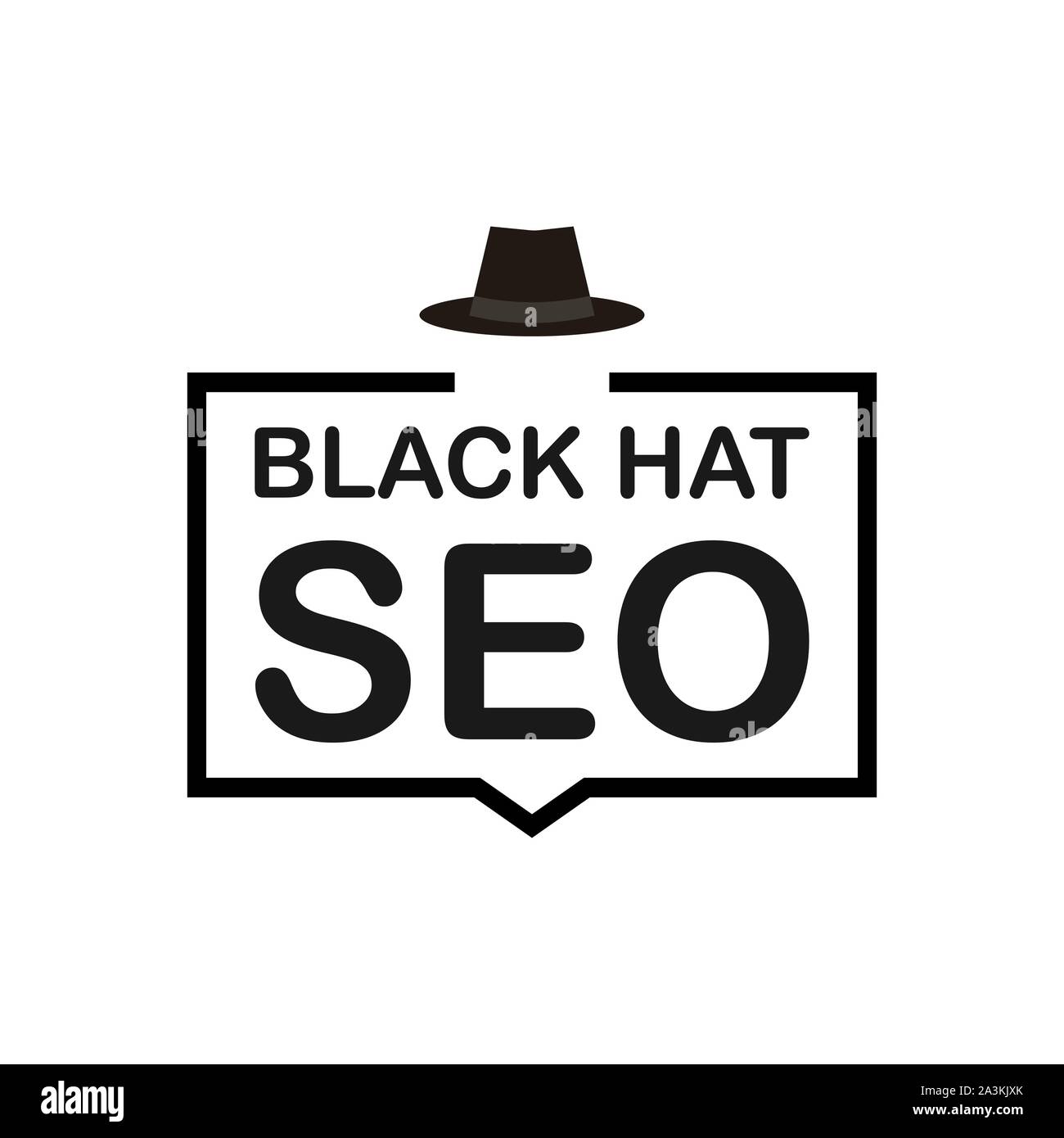 Black hat seo banner. Magnifier, and other search engine optimization ...