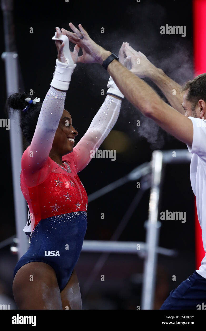 Stuttgart, Germany. 8th Oct, 2019. Simone Biles (USA) Artistic ...