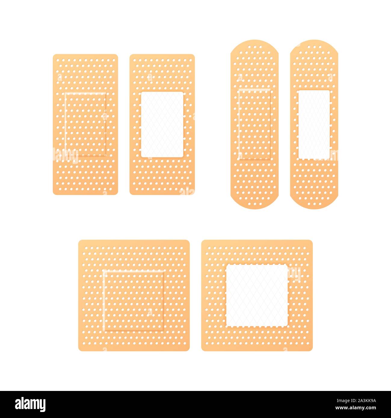 Elastic medical plasters. Adhesive bandage, called a sticking plaster ...