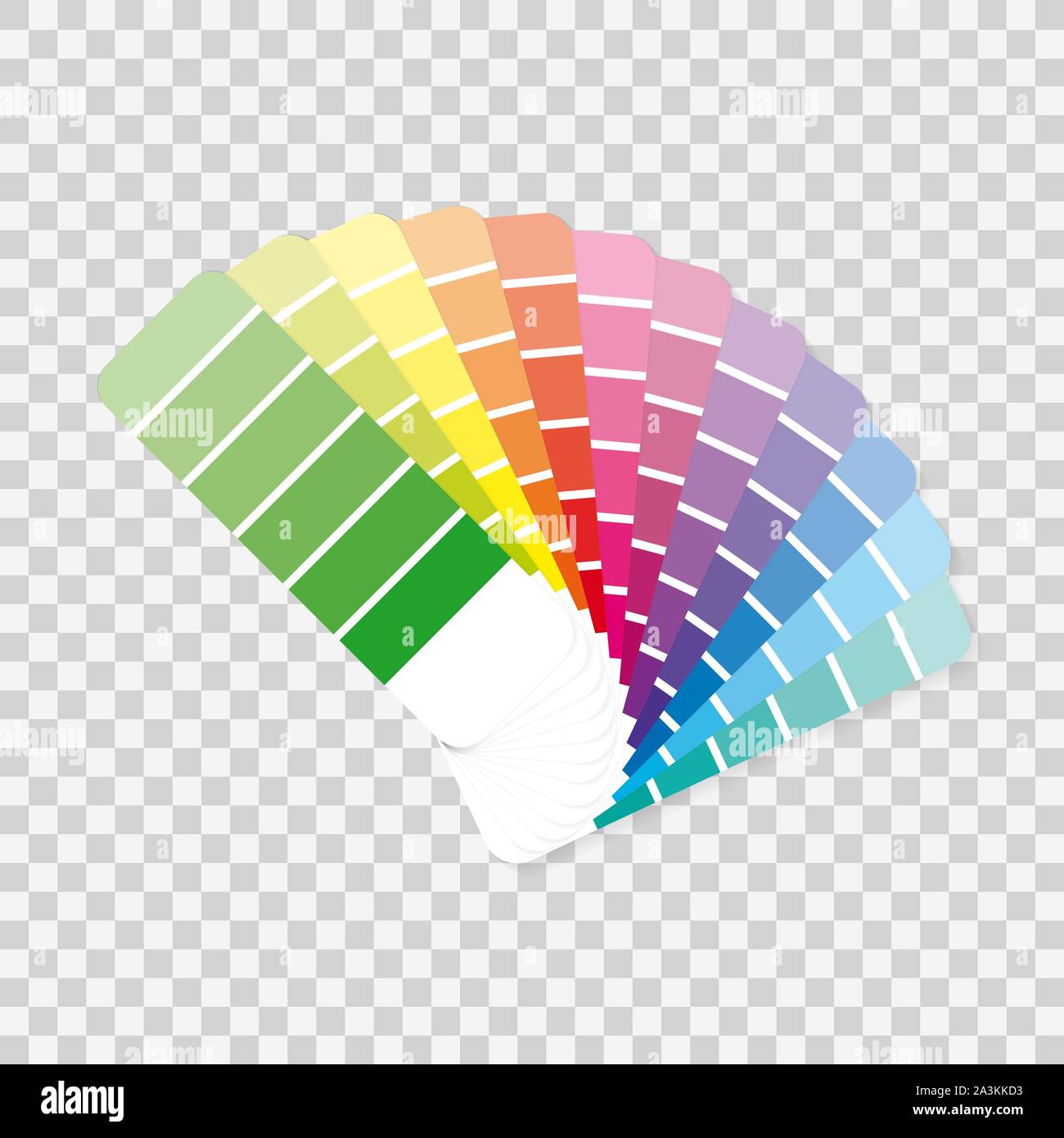 Color palette guide on grey background. Vector stock illustration Stock ...