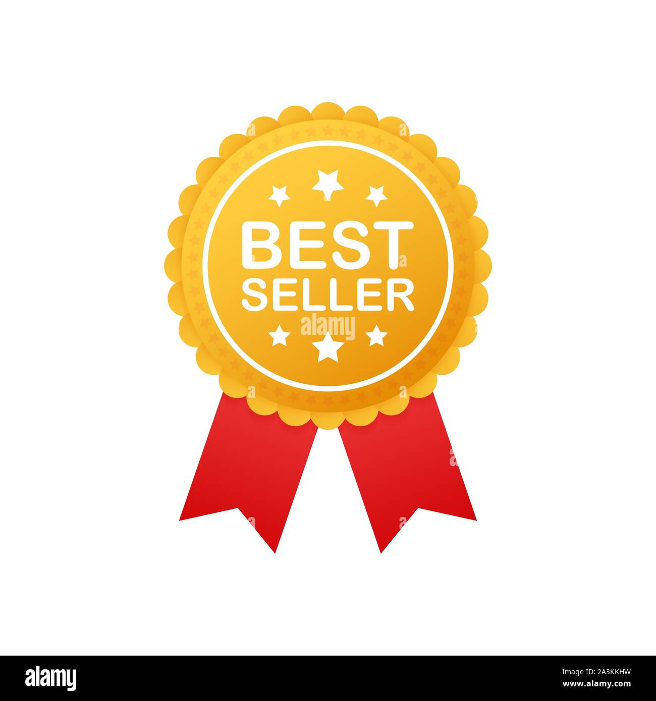 Best seller badge. Best seller golden label. Retail badge ...