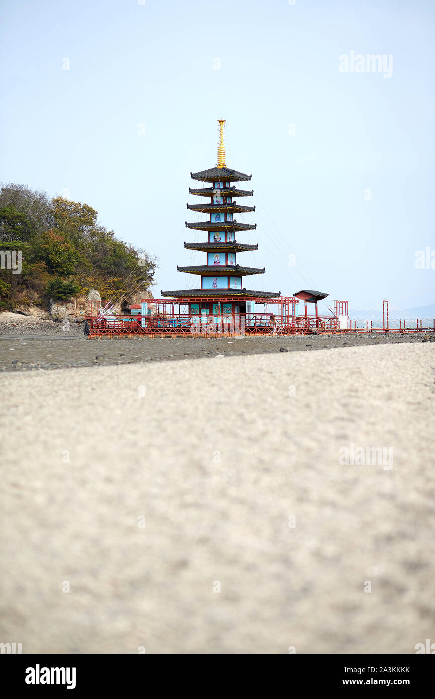 A floating tower in Korea Stock Photo - Alamy
