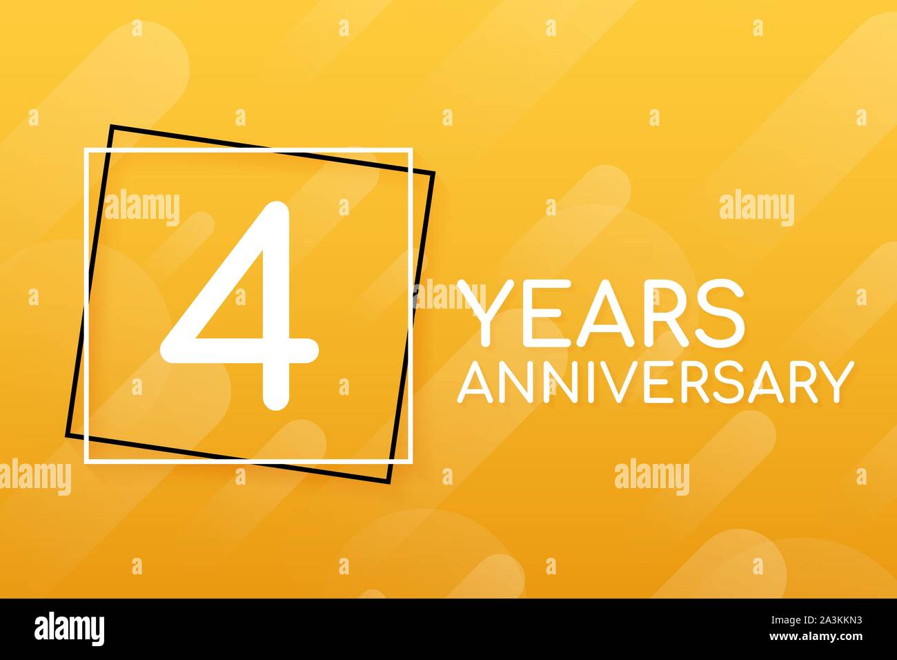 4 years anniversary emblem. Anniversary icon or label. 4 years ...