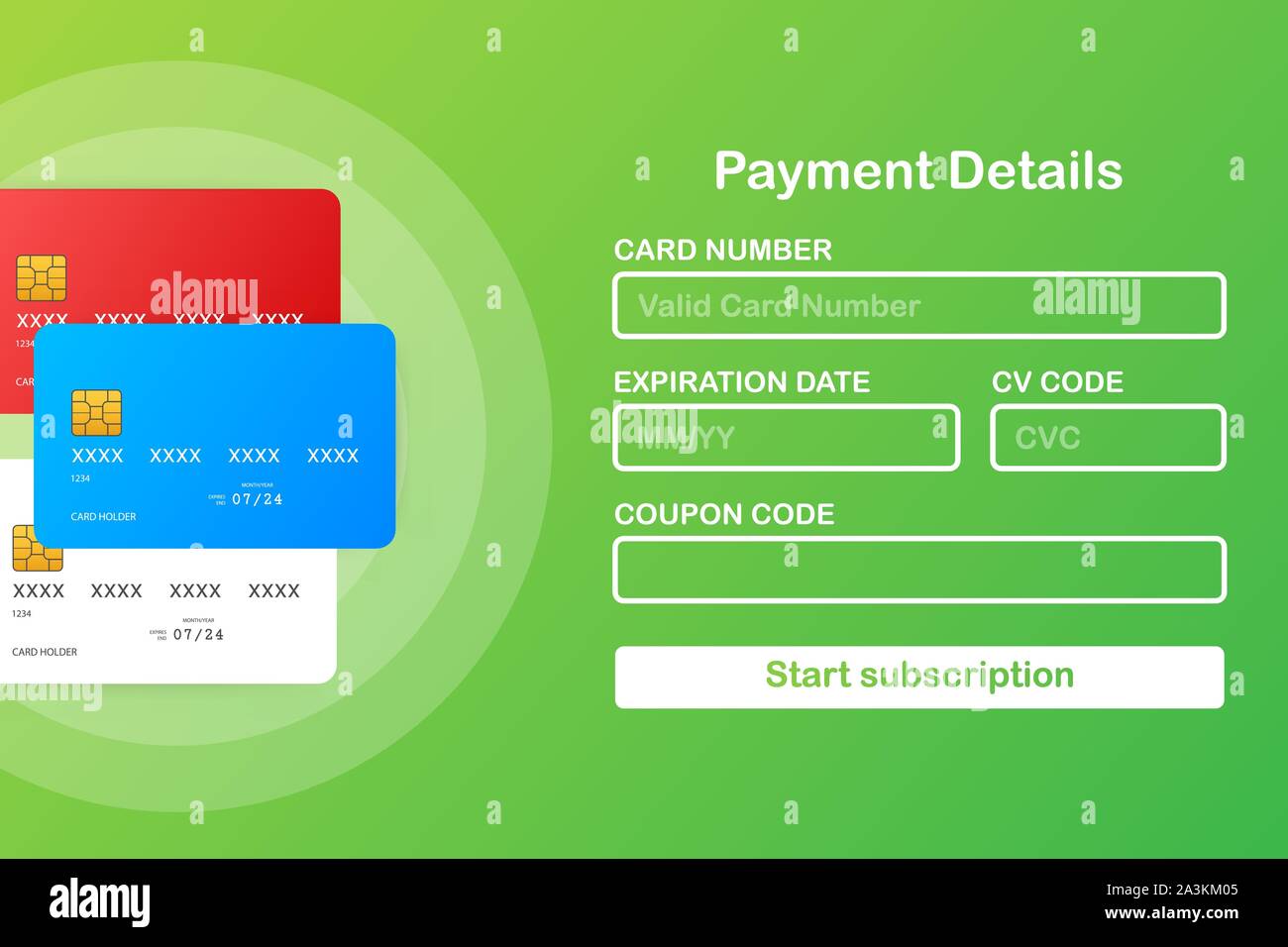 Online payment form. Online digital invoice on smartphone. Vector ...