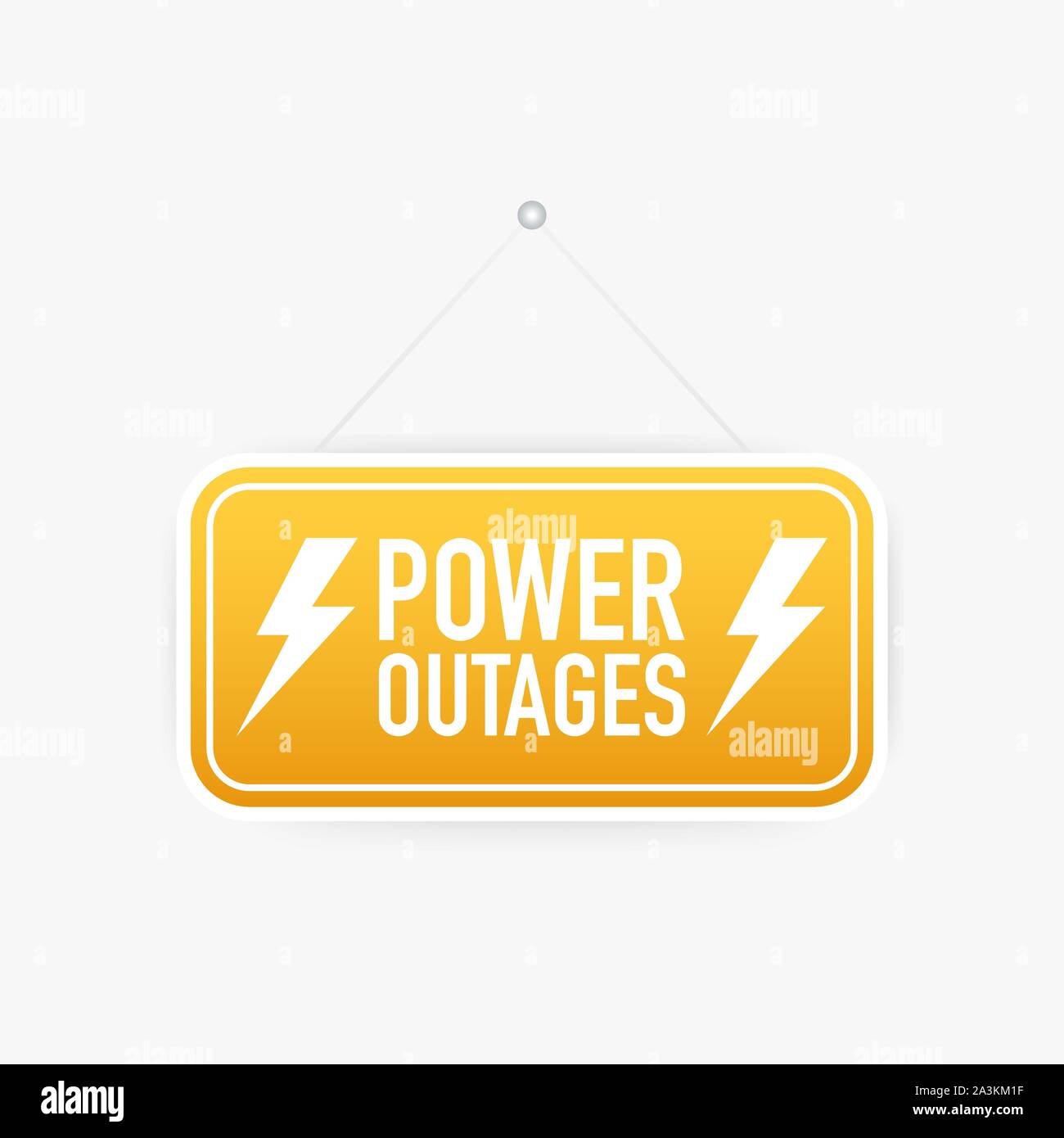 Power outages. Badge, icon, stamp, logo. Vector illustration Stock ...