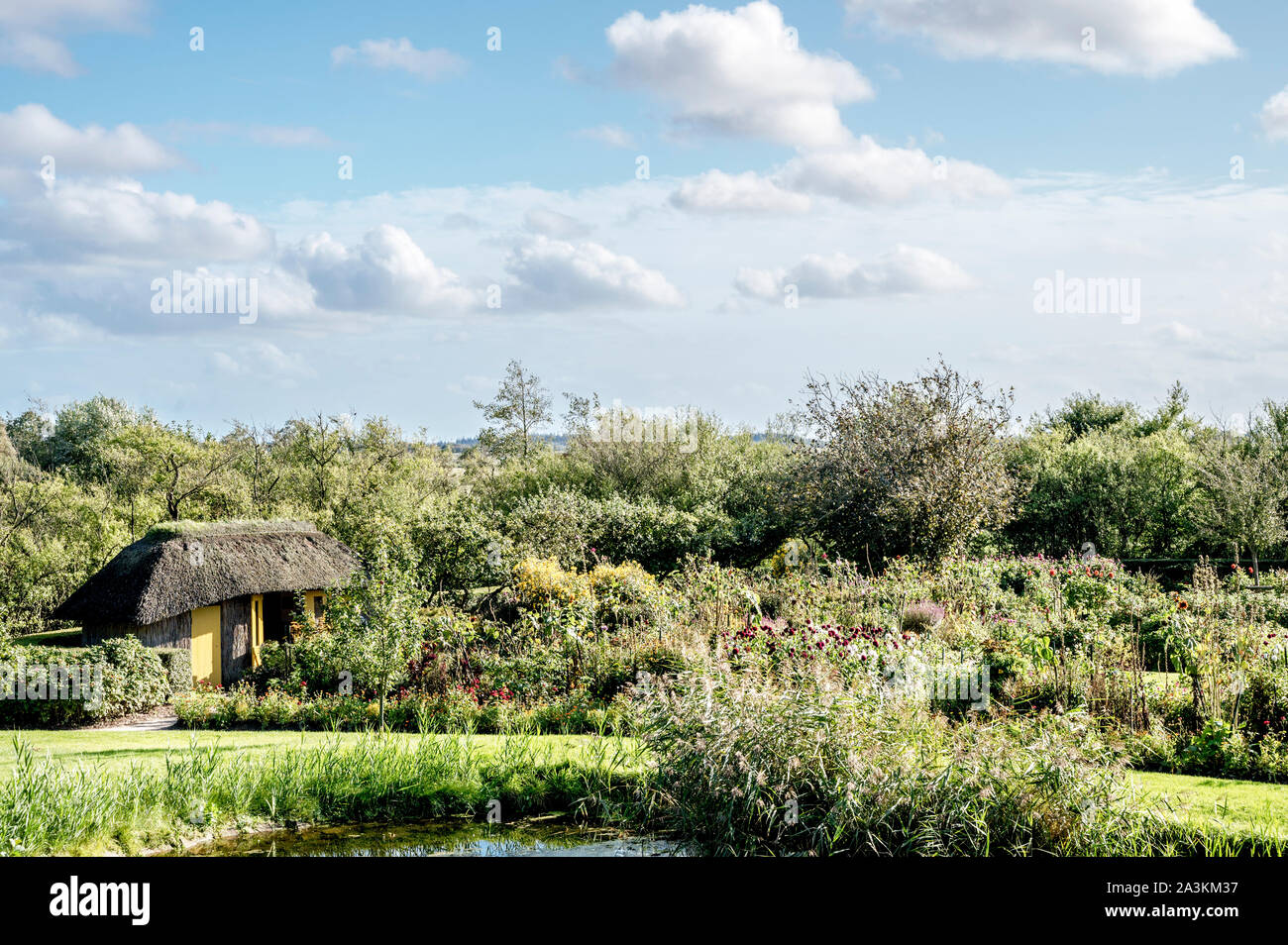 House and garden of the Painter Emil Nolde in Northern Germany; Nolde ...