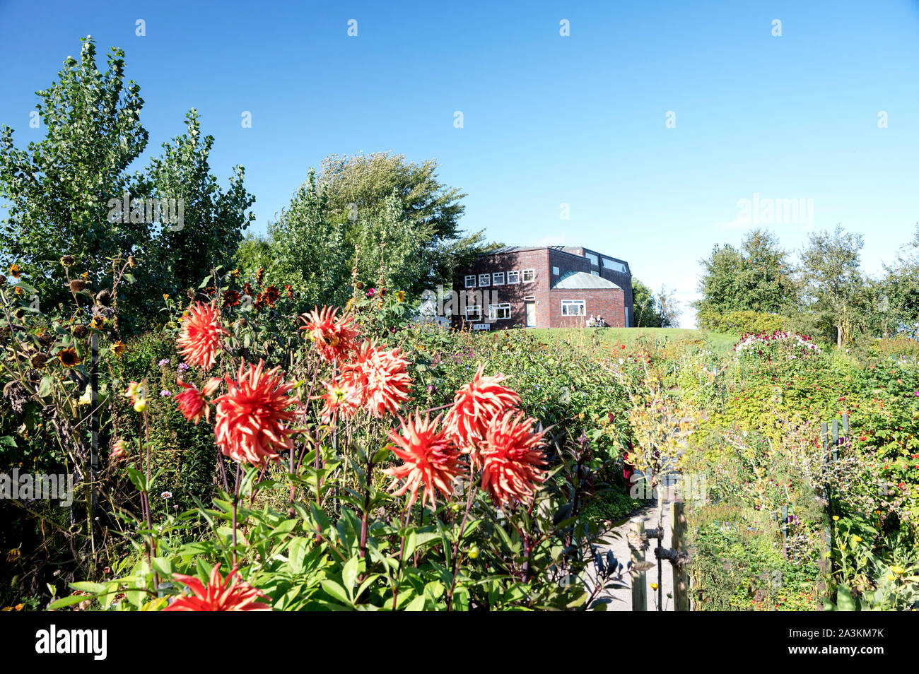 House and garden of the Painter Emil Nolde in Northern Germany; Nolde ...
