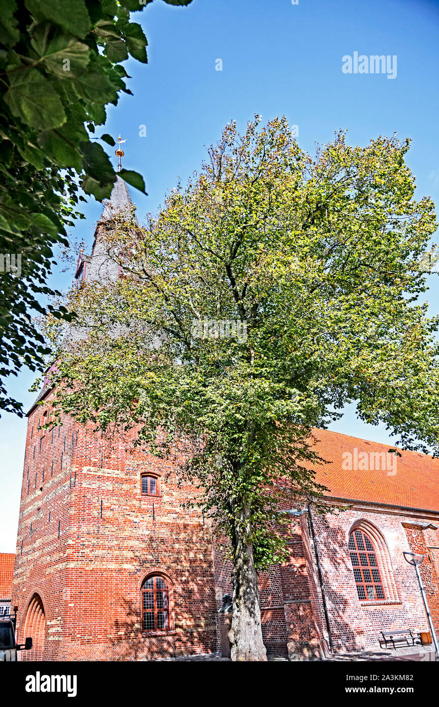 Christchurch in Tønder (Denmark); Christkirche in Tondern (Süd-Dänemark ...