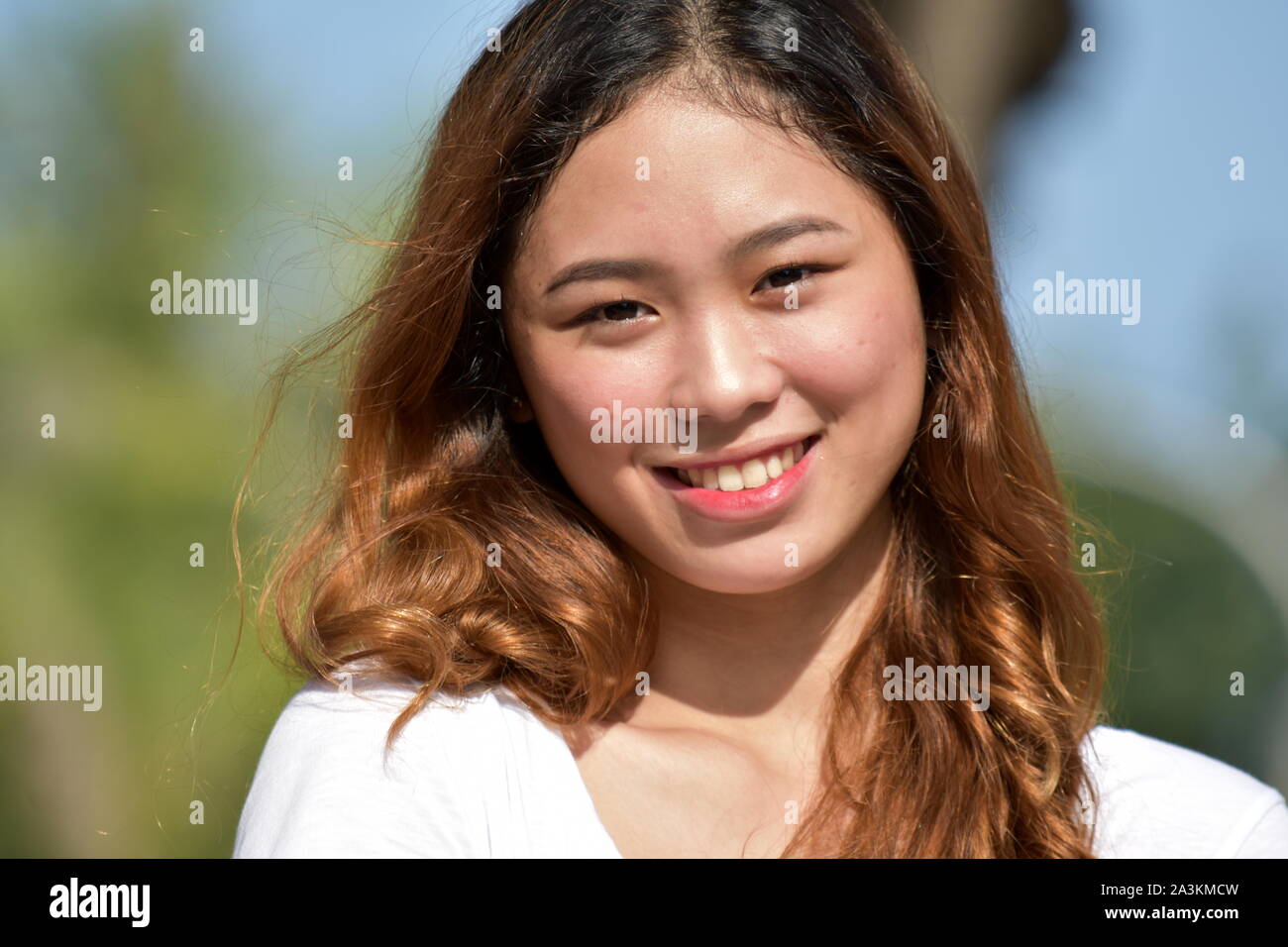 Filipina Female Smiling Stock Photo - Alamy