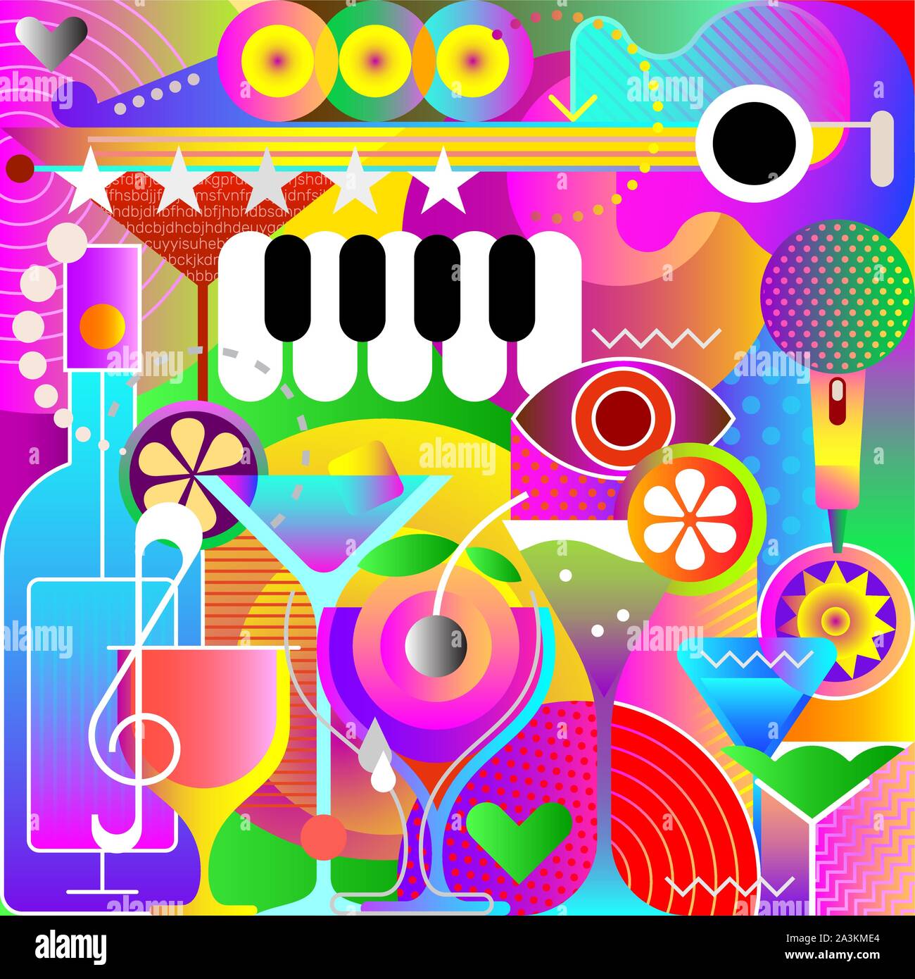 Abstract party poster design Stock Vector Images - Alamy