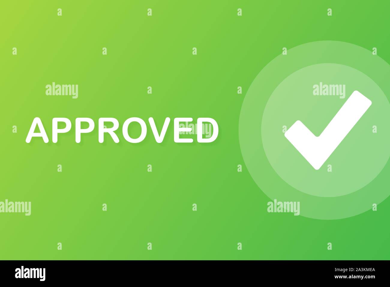 Approved medal. Round stamp for approved and tested product, software ...