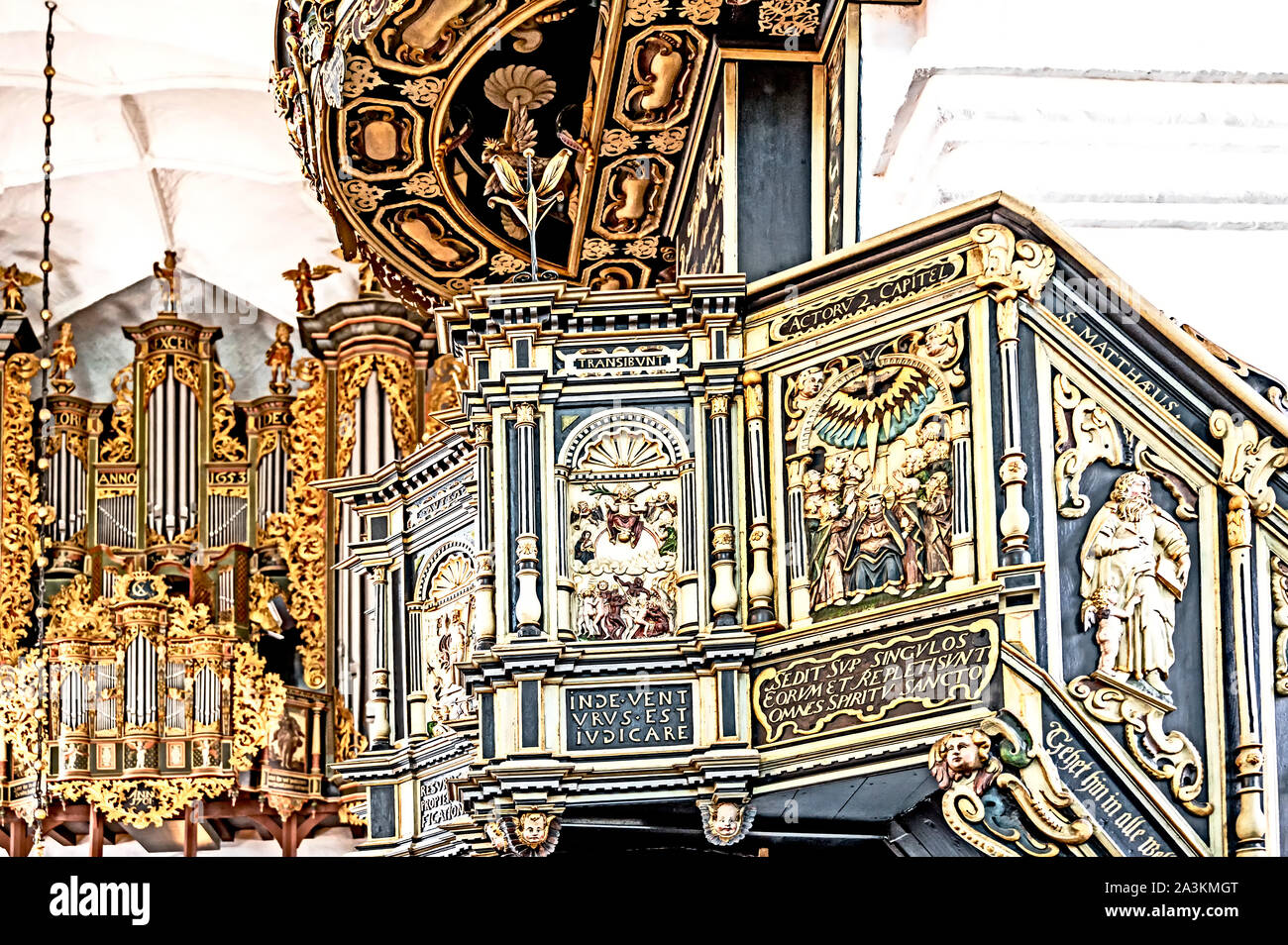 Christchurch in Tønder (Denmark); Christkirche in Tondern (Süd-Dänemark ...