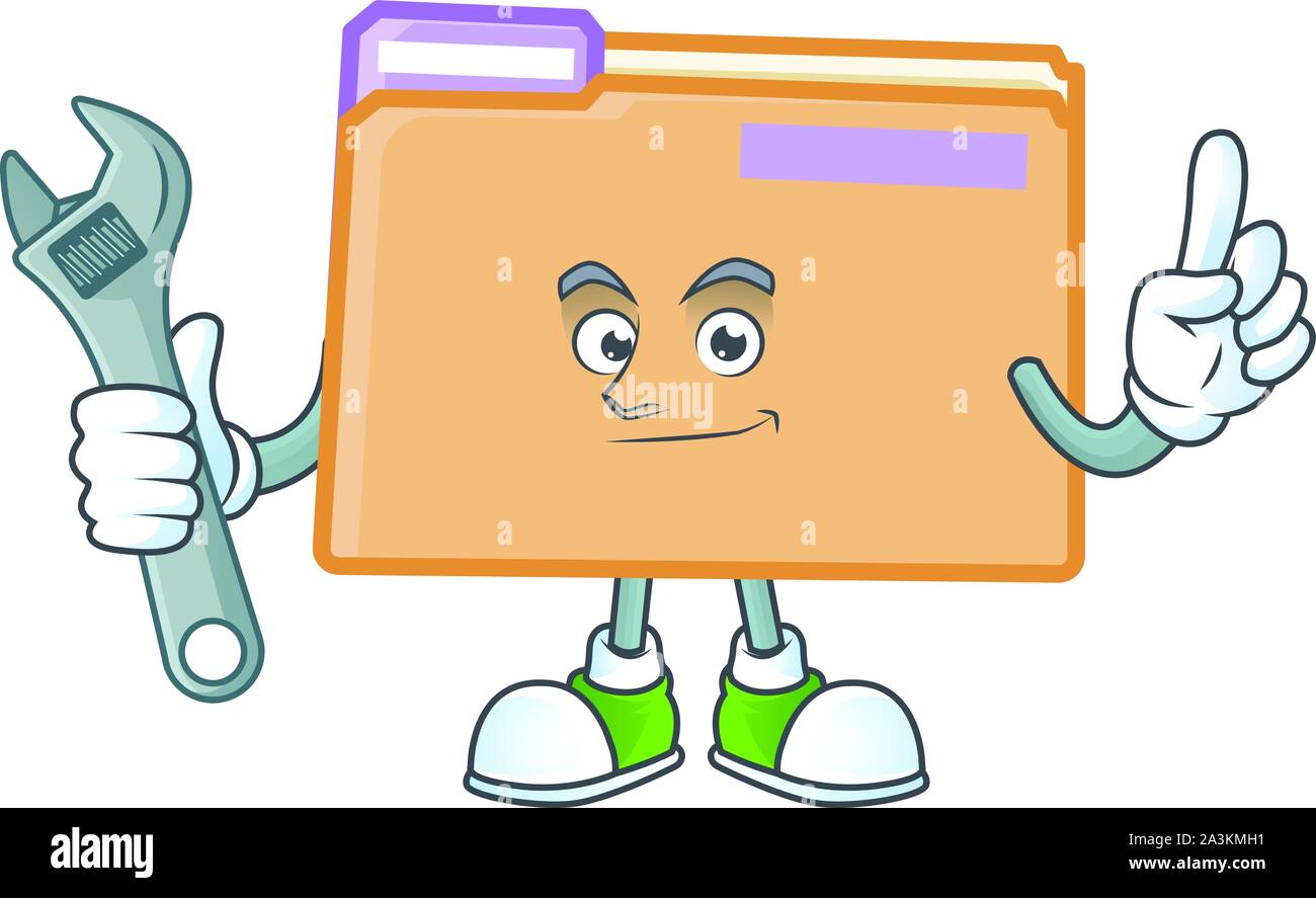 Mechanic folder data isolated on white background Stock Vector Image ...