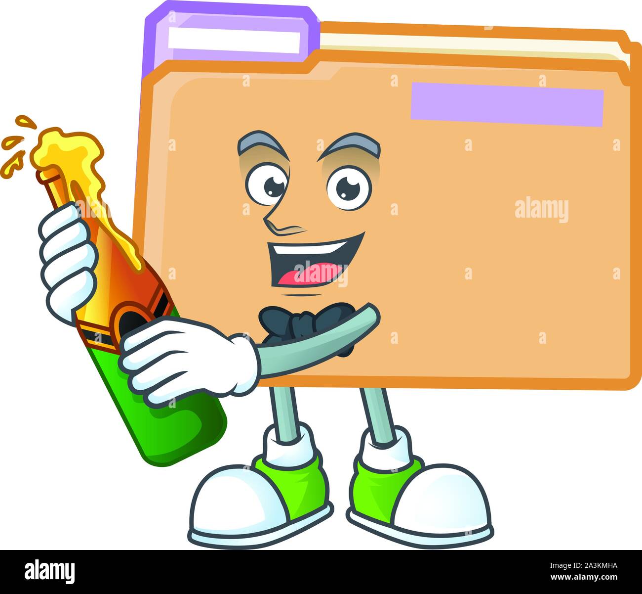 With beer folder data isolated on white background Stock Vector Image ...