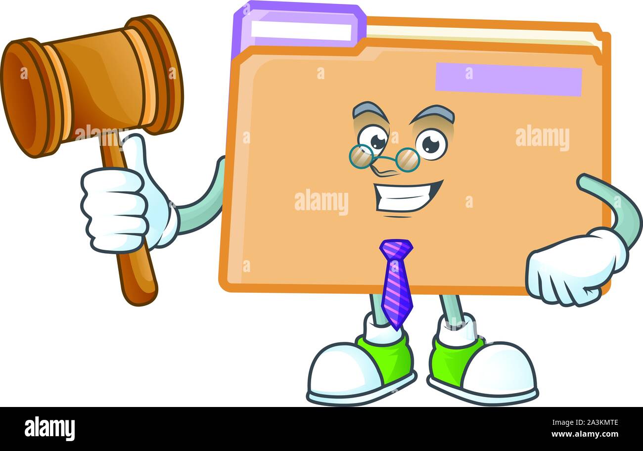 Judge folder data isolated on white background Stock Vector Image & Art ...