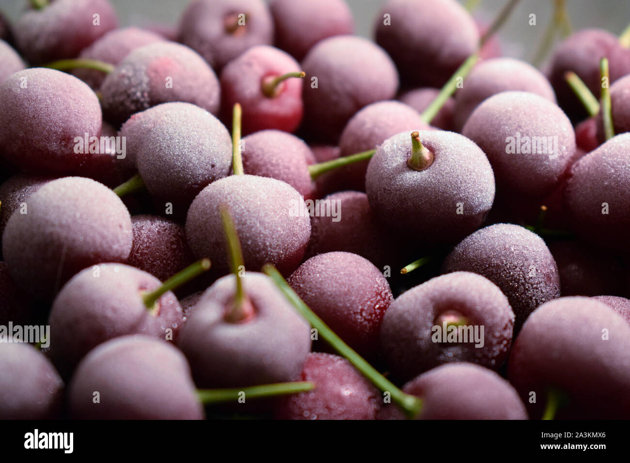 Frozen sour cherries Stock Photo - Alamy