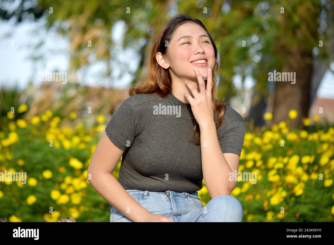 Minority Female Deciding Stock Photo - Alamy