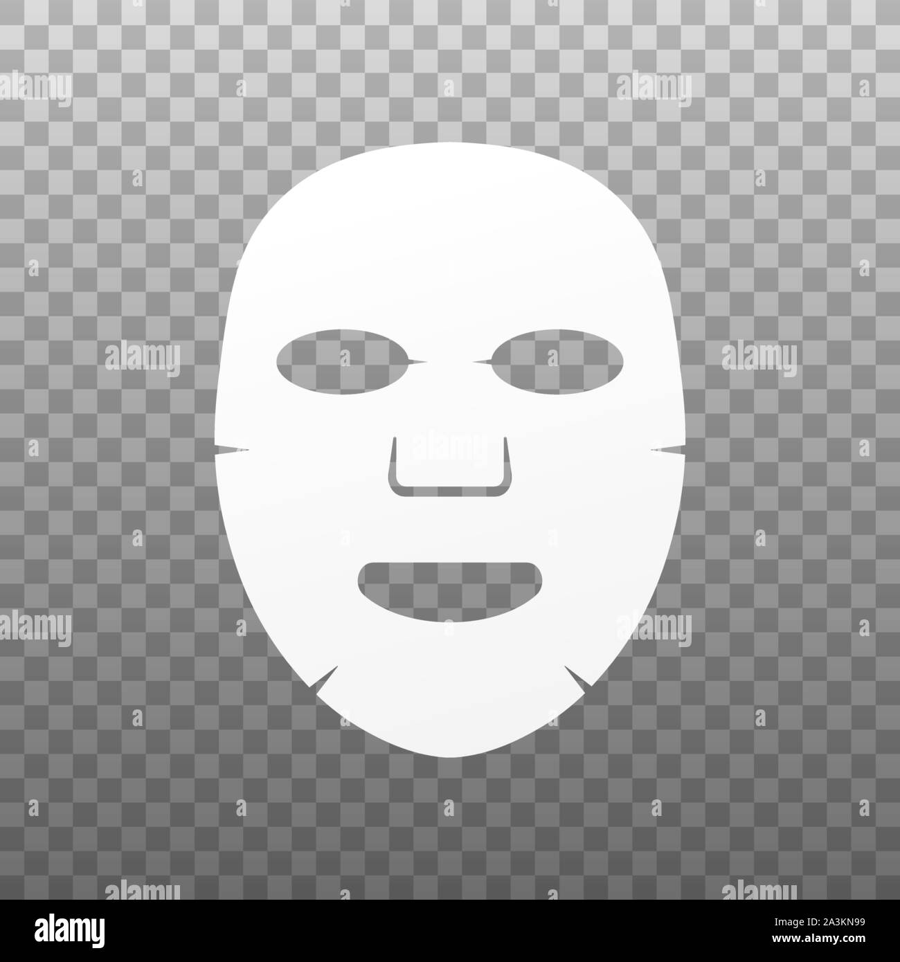 Facial mask flat icon. Medicine, cosmetology and health care. Vector ...
