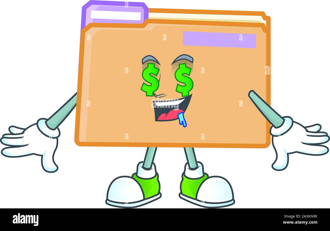 Money eye folder data isolated on white background Stock Vector Image ...