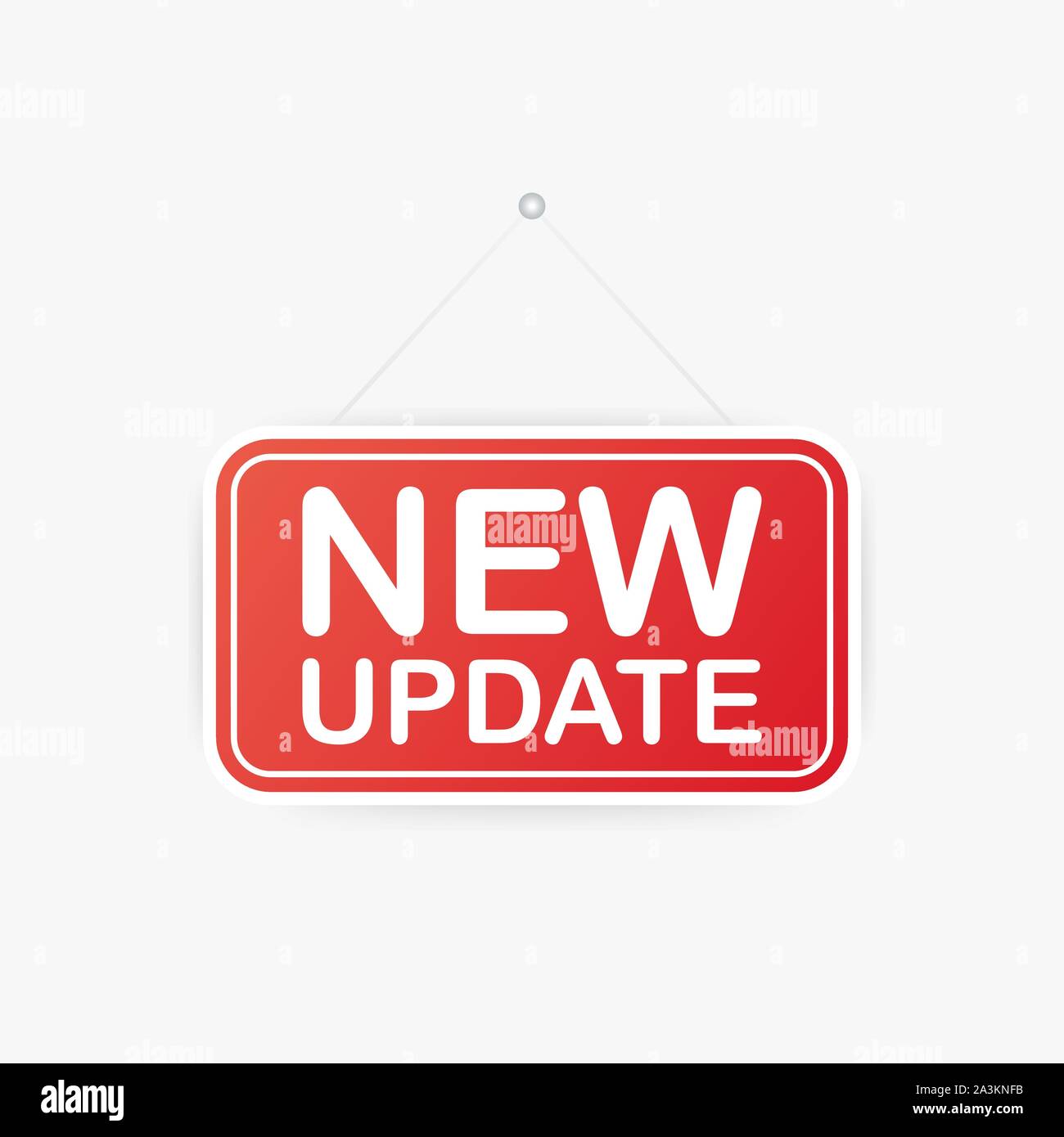 System software update or upgrade. Banner new update, Badge, sign ...