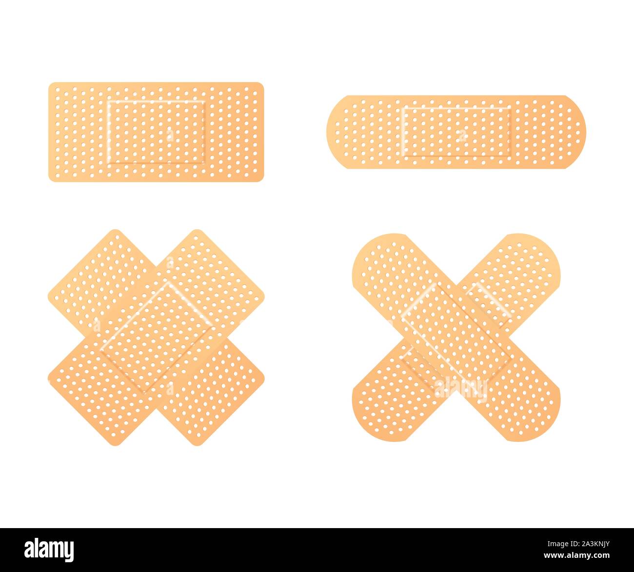 Elastic medical plasters. Adhesive bandage, called a sticking plaster ...